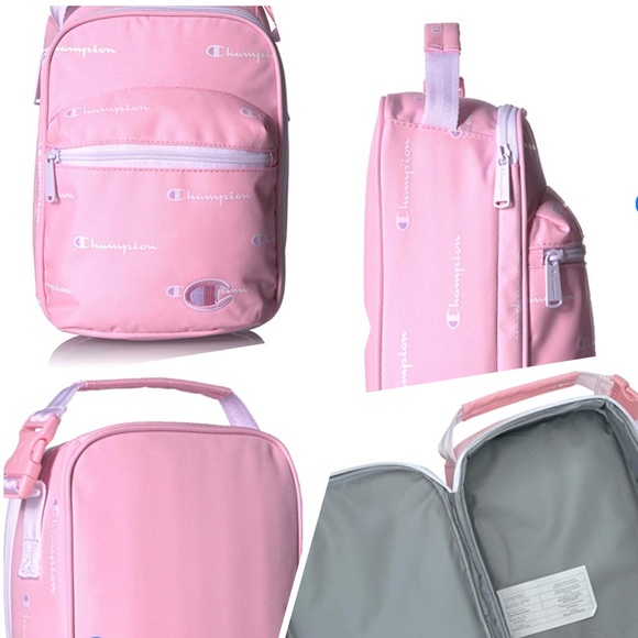 Champion | Other | Champion Pink And White Lunch Tote Bag | Poshmark